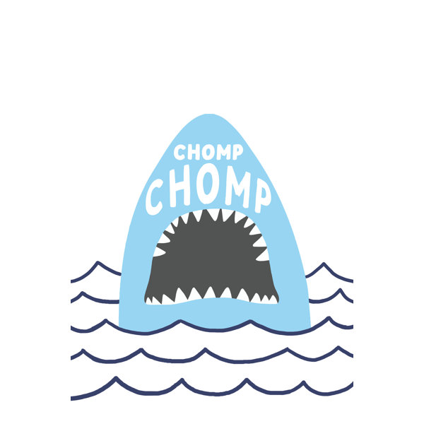 Maturi Chomp Chomp Shark Blue | Wayfair.co.uk